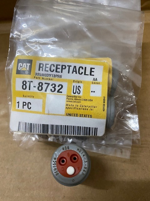RECEPTACLE/ ĐẦU NỐI ĐIỆN 3 PIN 8T-8732 - Phụ tùng Caterpillar