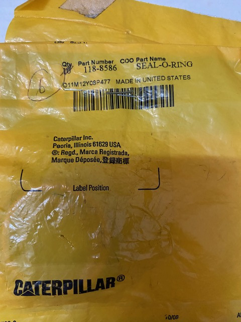 SEAL O RING/ PHỚT TRÒN 118-8586 - Phụ tùng Caterpillar