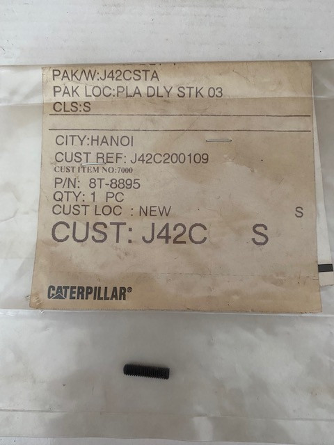 SETSCREW/ VÍT 8T-8895 - Phụ tùng Caterpillar